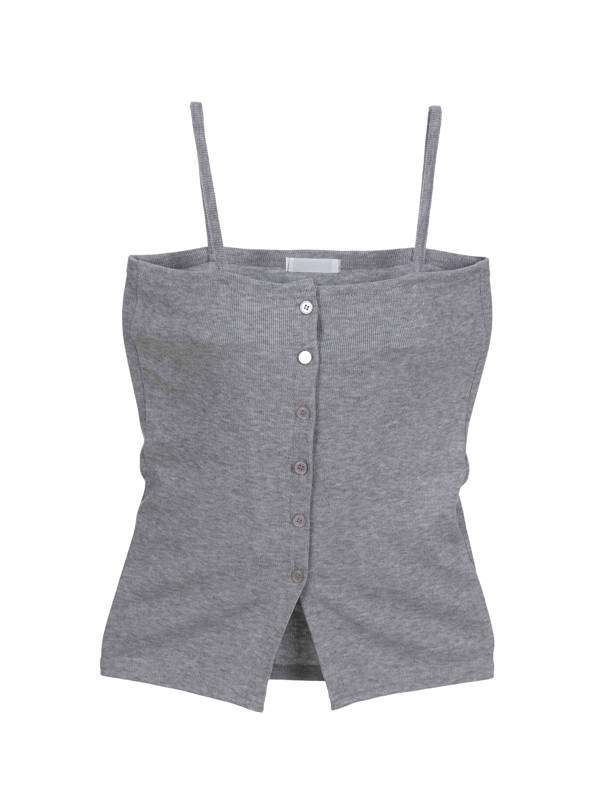 E3838 Button Sleeveless Top