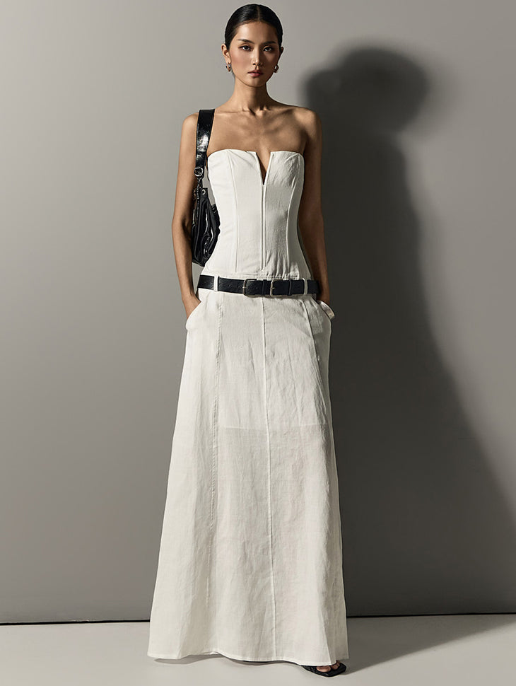 D5299 コルセット マキシドレス