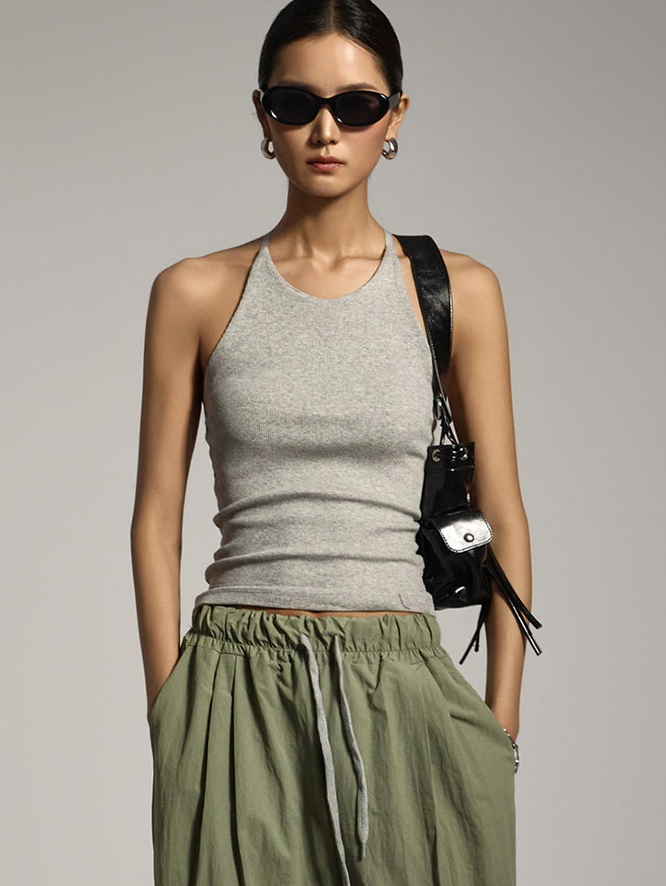 E3804 Halterneck Sleeveless Top