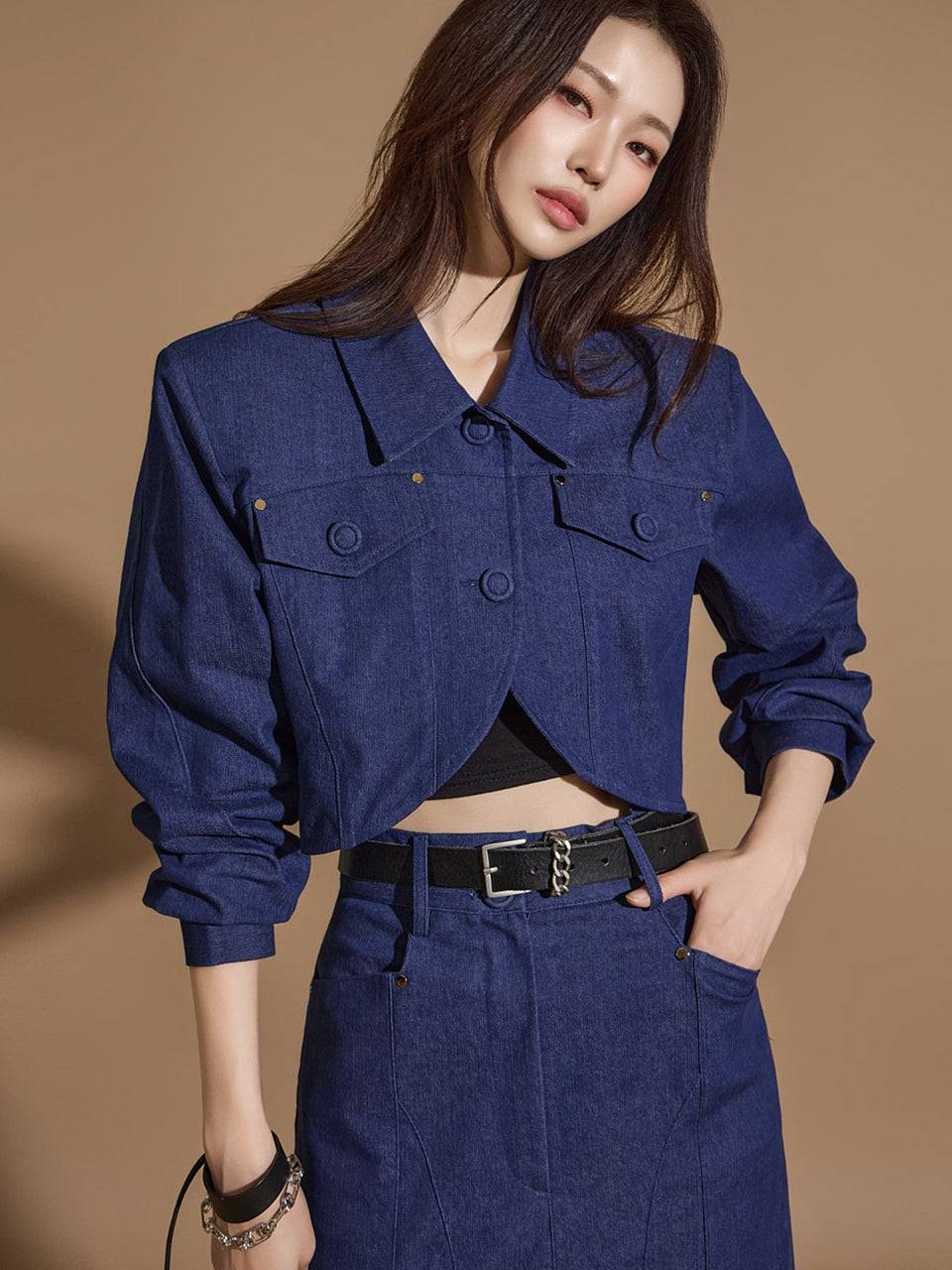 Denim Bolero Jacket J2357 | DINT