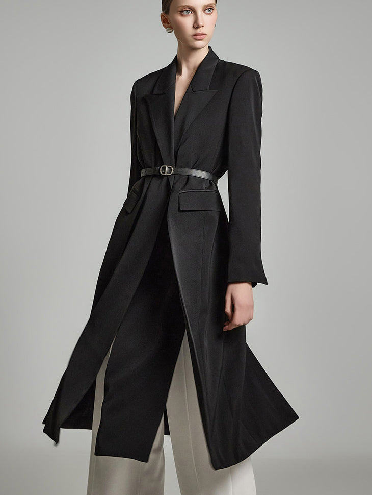 J2726 Long Jacket with Belt