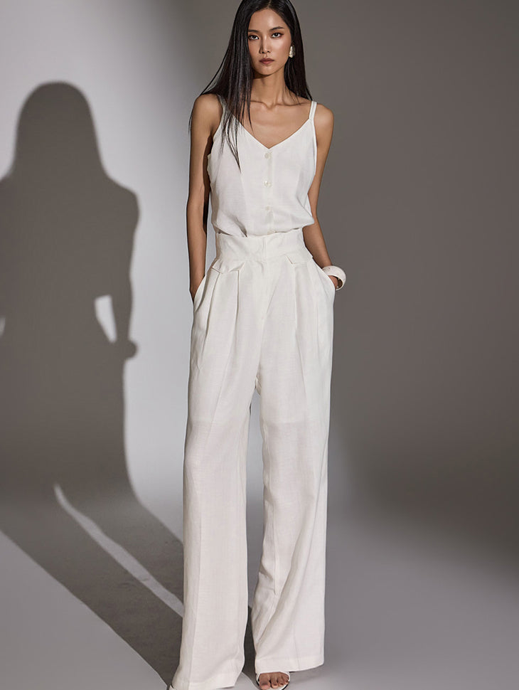 TP1856 Sleeveless Top and Slacks Set