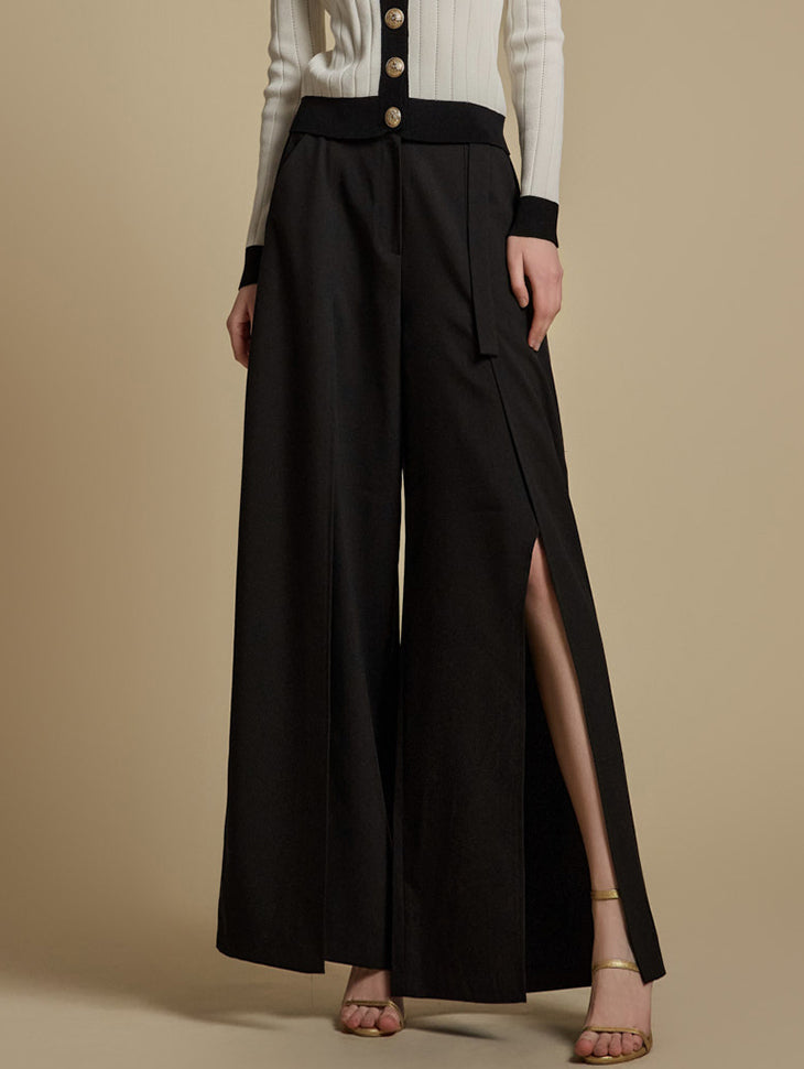 P3480 Cut-Out Slacks with Belt