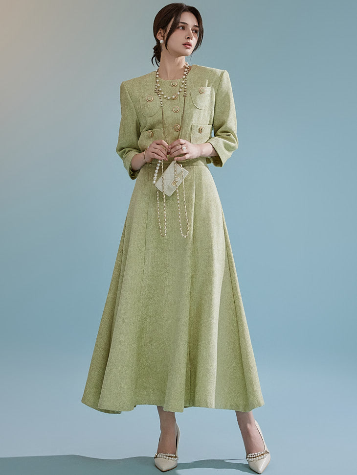 Tweed Two-Piece Matching Set D4630 | DINT